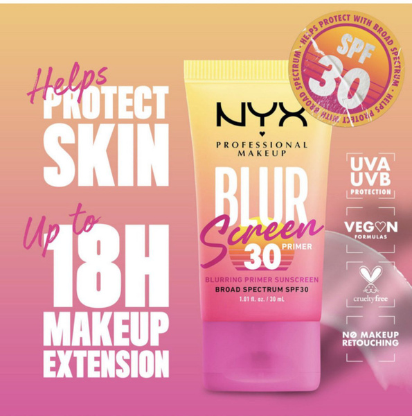 Праймер для лица NYX Professional Makeup Blur Screen SPF 30 - купить с ...