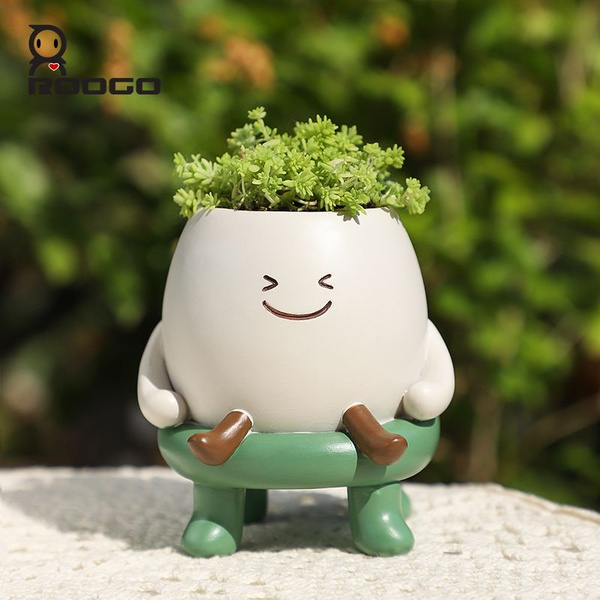 Roogo Горшок для цветов, 10 см х 8.5 см, 1 шт купить на OZON по низкой ...