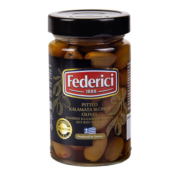 Оливки Federici Каламата блонд без косточки, 300 г - купить с доставкой по выгодным ценам в ...