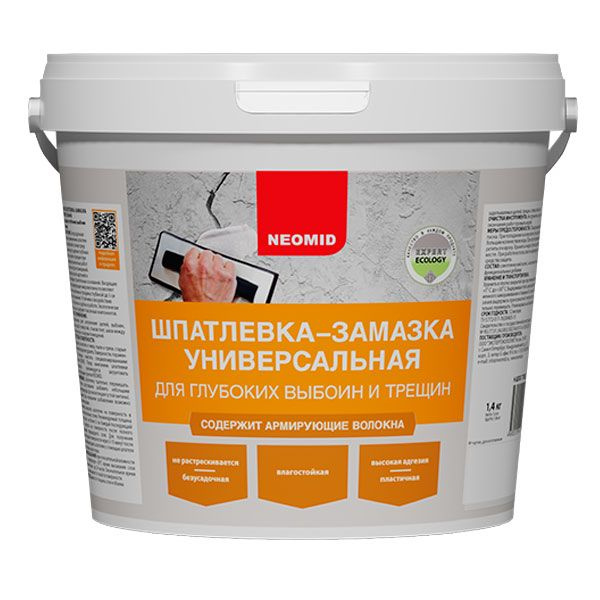 Шпатлевка-замазка универсальная Neomid для заделки глубоких выбоин и ...