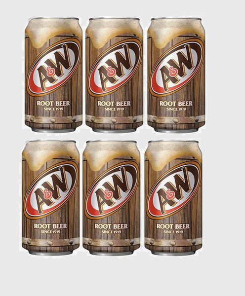 Безалкогольные газированные напитки, A&W Root Beer ( 6 банок по 0.35 л) USA. - купить с ...