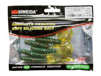 Приманка силиконовая SIWEIDA "Lucky Tail Grub" 7,5см 3,9г, цвет 189 купить c доставкой на OZON ...