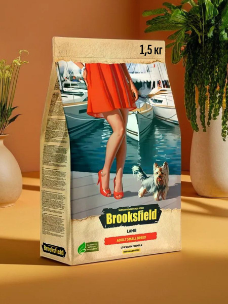 Сухой корм Brooksfield для собак Мелких пород с Ягненком купить на OZON ...