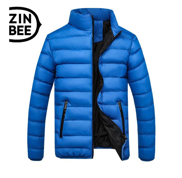 Куртка Мужской ZinBee Карманы синий с отворотом Полиэстер FR, размер 48 Длинный куртка-рубашка ...