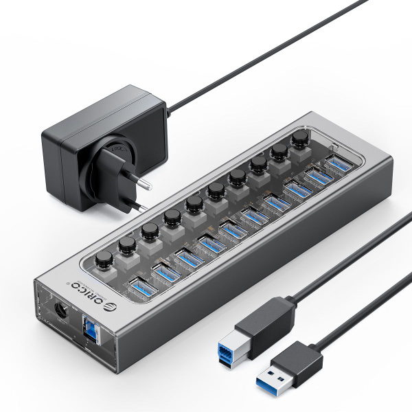 USB HUB 10 в 1 ORICO AT2U3 usb разветвитель док-станция, USB 3.0 Type-В ...