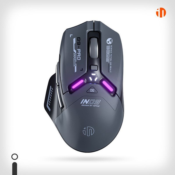 Мышь беспроводная INPHIC IN9 PRO, черный, серый - купить по выгодной ...