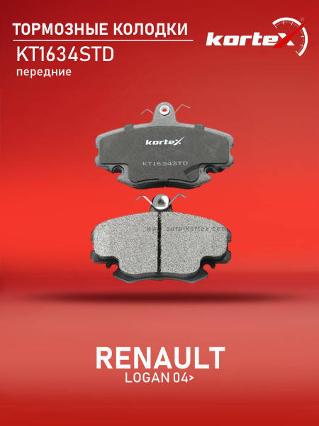 Тормозные колодки дисковые (передние) Renault Рено Clio Logan Логан ...