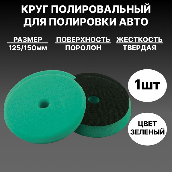 Круг полировальный для полировки кузова авто и фар, губка для авто ...