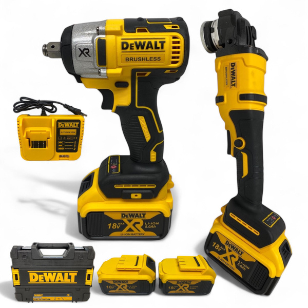 Набор инструментов DEWALT аккумуляторный 2 в 1 болгарка шуруповерт ...