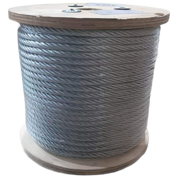 Трос стальной оцинкованный "Мир Шнура" диаметр d-10 мм DIN 3060 (6х19 ...