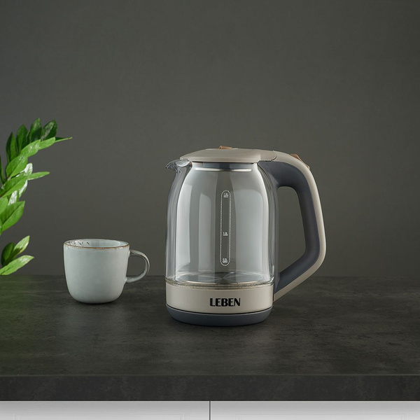 Чайник электрический со стеклянной колбой, 1850 Вт, 1,7л купить на OZON по низкой цене (1769614173)