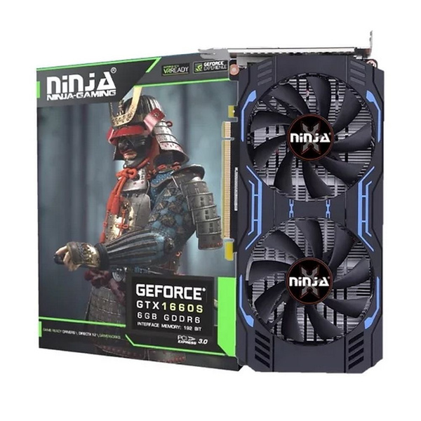 Видеокарта Ninja GeForce GTX 1660 SUPER, 6 ГБ GDDR6 PCI Express 3.0 DVI ...