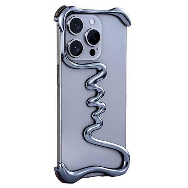 Metal Bare Frame Case for iPhone 14 Pro Max Racetrack Shaped Cool ...