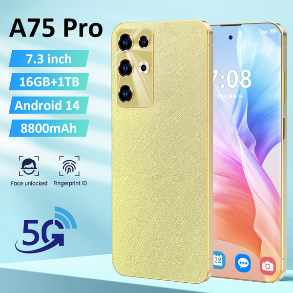 Характеристики Redmi Смартфон Новый смартфон A75 Pro 2024, 7.3-дюймовый экран, 16GB+1TB RAM ...