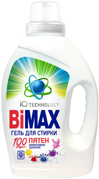 Гель для стирки BiMax 100 пятен 1.3кг купить на OZON по низкой цене (1783797699)