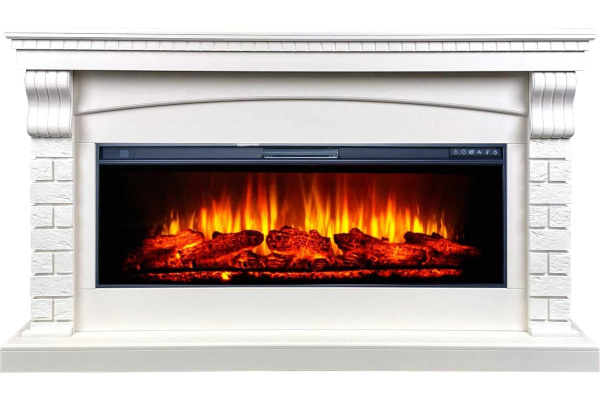 InterFlame Каминокомплект Ирландия (Freespace 50) c Freespace 50 белый ...