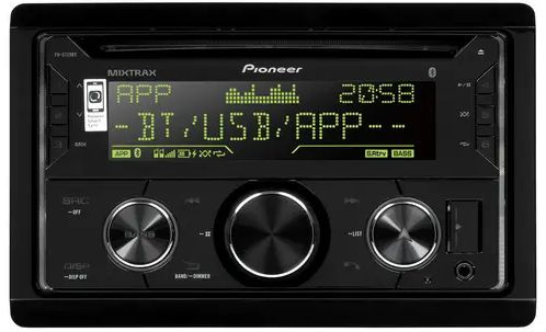 Pioneer FH-S725BT Автопроигрыватель 2 DIN, 200 Вт (4x50 Вт), AUX/USB/BT, пульт ДУ, собственная ...