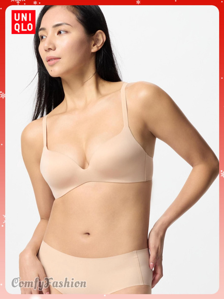 Бюстгальтер Женский Uniqlo, размер 75A, 75B бежевый купить c доставкой на OZON по низкой цене ...
