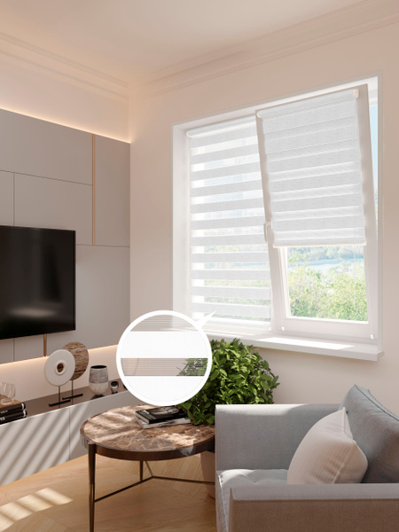 Рулонные шторы ALL-ROLL Басик белый , размер 80х140 см, белый ...