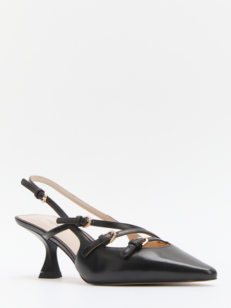 Туфли Женский Tendance Натуральная кожа размер 39 Шпилька T узкая Франция купить C доставкой