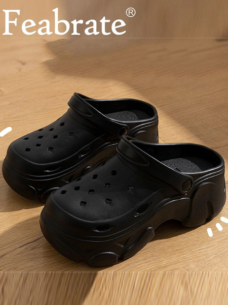 Сабо Женский Feabrate EVA, размер 38, 39 Легкая модель, Мягкая стелька Без каблука Перфорация ...