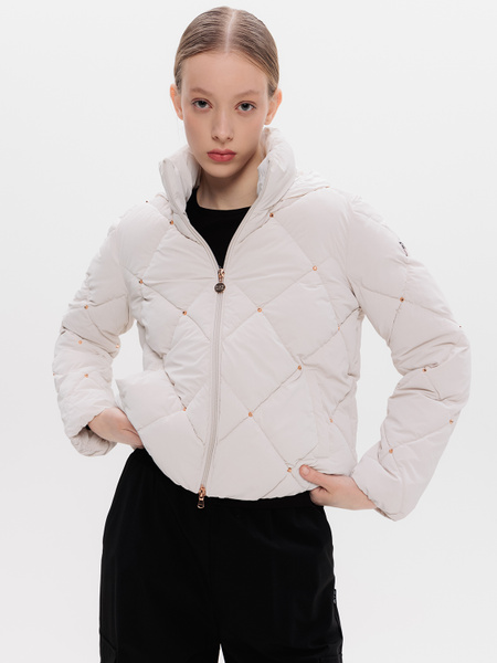 Куртка Женский EA7 светлый песок Полиэстер, размер 44, 46 Демисезон Полиэстер Китай купить c ...