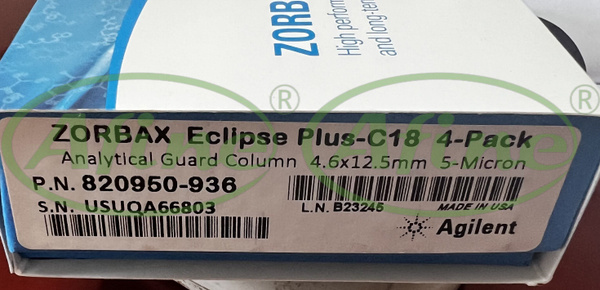 AFINE Agilent 820950-936 ZORBAX Eclipse Plus C18, 4,6 x 12,5 мм, 5 мкм ...