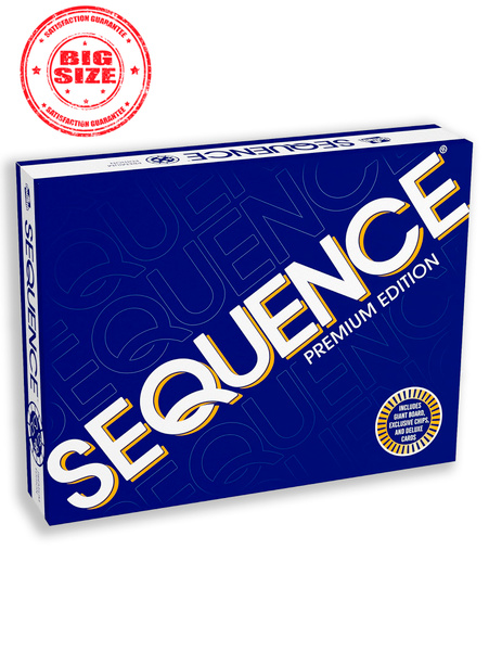 Настольная игра Sequence Premium Edition, стратегическая карточная игра ...