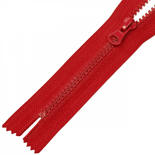 Молния MaxZipper трактор №5 1 замок с усиленными звеньями, 18 см неразъемная, цвет F148 красный ...