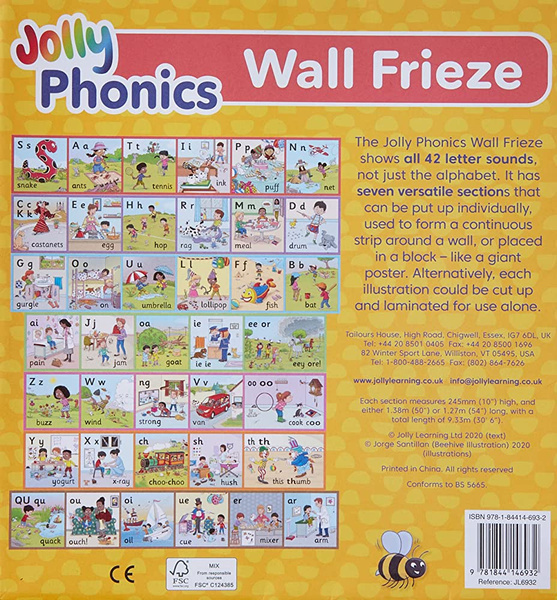 Jolly Phonics Wall Frieze: in Precursive Letters купить на OZON по ...
