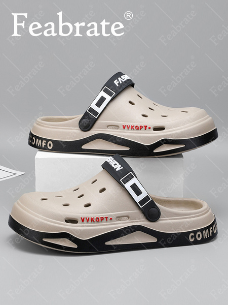 Сабо Мужской Feabrate EVA, размер 42, 43 Круглый нос, Водоотталкивающая пропитка Без каблука ...