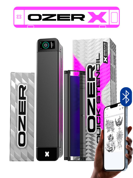 Характеристики Тату принтер для печати эскиза татуировки, трансферный термопринтер OZER-X Quick ...