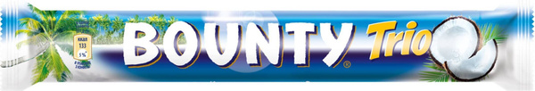 Шоколадный батончик Bounty Trio с кокосом, 82,5 г купить на OZON по ...