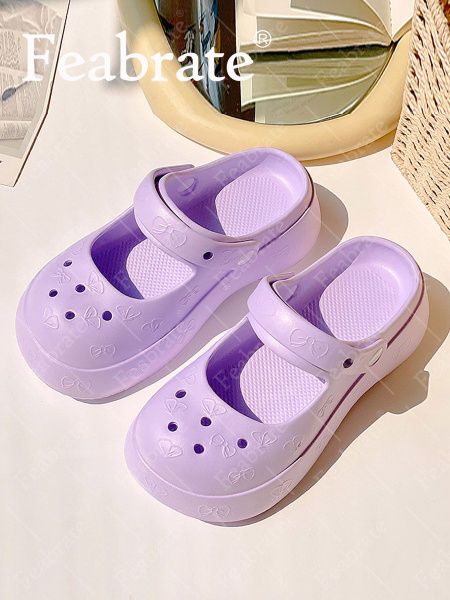 Сабо Женский Feabrate EVA, размер 40, 41 Круглый нос, Водоотталкивающая пропитка Без каблука ...