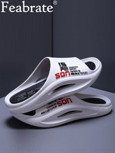 Шлепанцы Мужской Feabrate, размер 42, 43 EVA Толстая подошва, Легкая модель Без застёжки ...