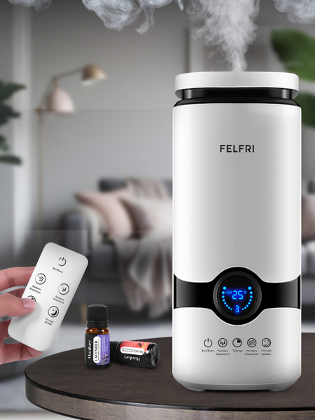 FELFRI Увлажнитель воздуха 46FB537B6E1944E58B515C05EF7770F5, белый, черный купить на OZON по ...