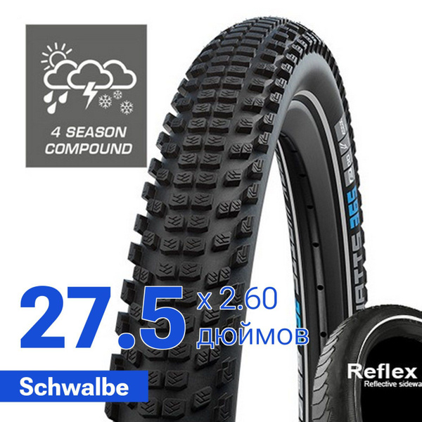 Велопокрышка SCHWALBE JOHNNY WATTS 365 DD GreenGuard ADDIX 4 HS618 B/B ...