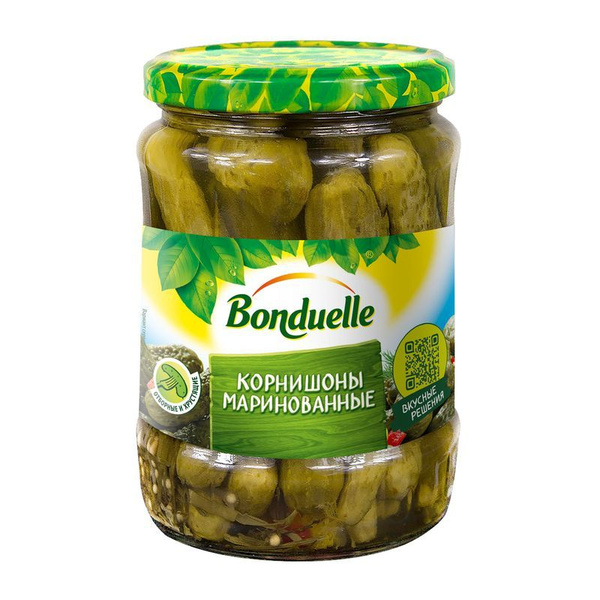 Корнишоны Bonduelle маринованные 540г купить на OZON по низкой цене (2030712215)