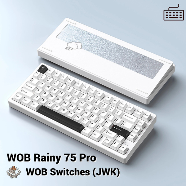 Механическая клавиатура WOB Rainy 75 Pro, Cold White, (WOB Switches JWK ...