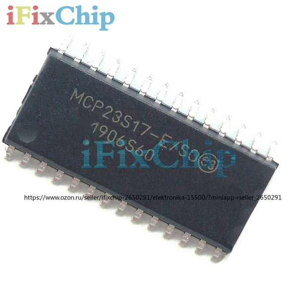 1шт /упак новый MCP23S17-E/SO MCP23S17-E SOP-28 купить на OZON по ...