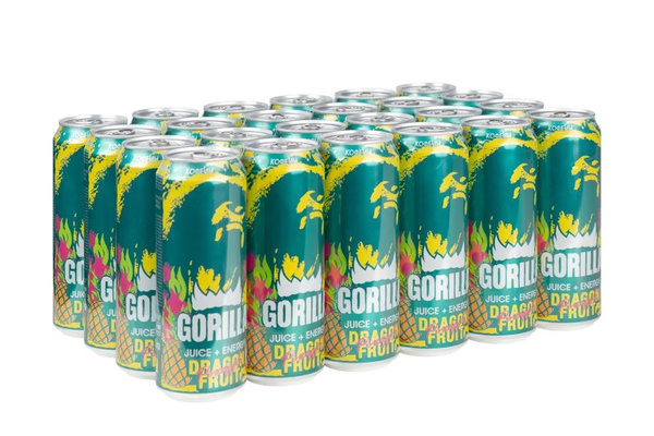 Энергетический напиток Gorilla Dragon Fruit-Pineapple, 24 шт по 0,45 л купить на OZON по низкой ...