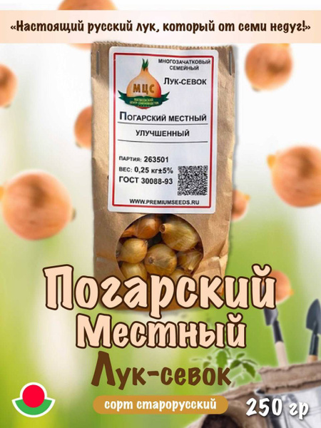 Лук севок на посадку Погарский местный, семейный, многозачатковый ...