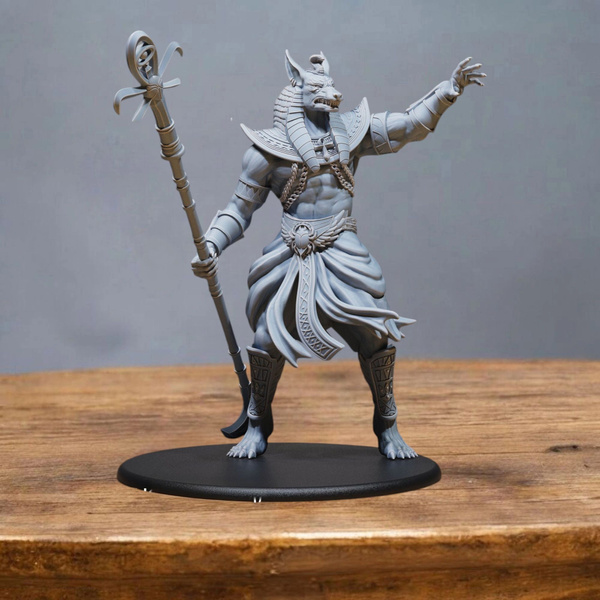 Анубис с посохом ( Anubis God Avatar ) v1 миниатюра для настольных игр ...