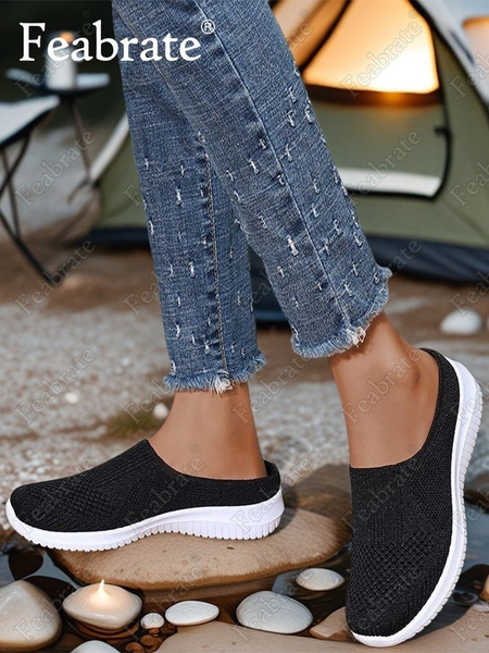 Сабо Женский Feabrate Текстиль R (средняя), размер 40 Закрытый нос, Круглый нос Клиновидный ...