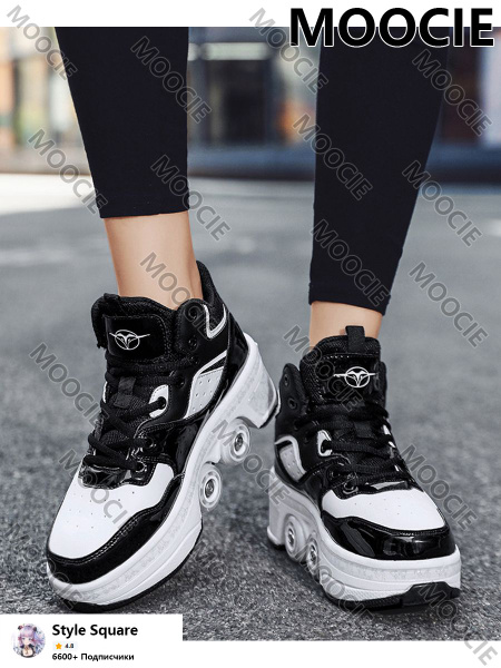 Кроссовки Мужской, Женский MOOCIE Полиуретан, размер 33 T (узкая) Демисезон Шнурки купить c ...
