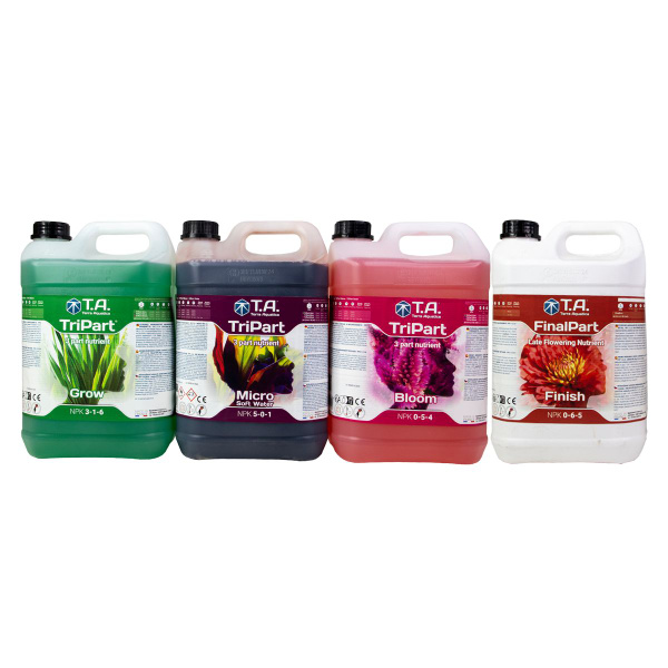 Комплект удобрений Flora Series GHE (Tripart Terra Aquatica Grow+Micro SW+Bloom+Ripen) 4x5 л ...