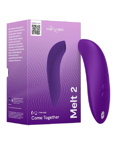 Бесконтактный клиторальный стимулятор We-Vibe Melt 2 фиолетовый вибратор с управлением через ...