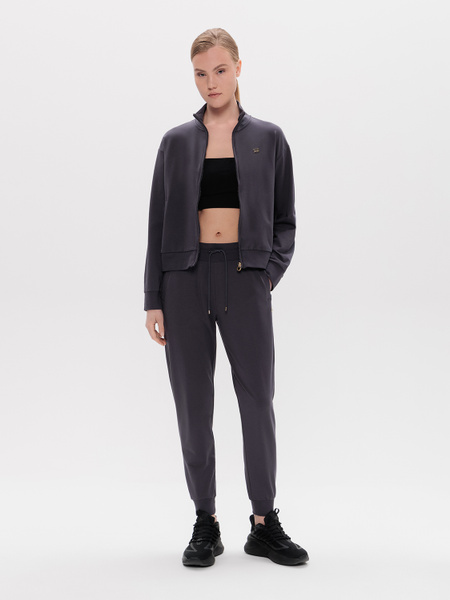 Комплект одежды Женский EA7 Повседневный темно-фиолетовый, размер 46, 48 Хлопок, Эластан ...