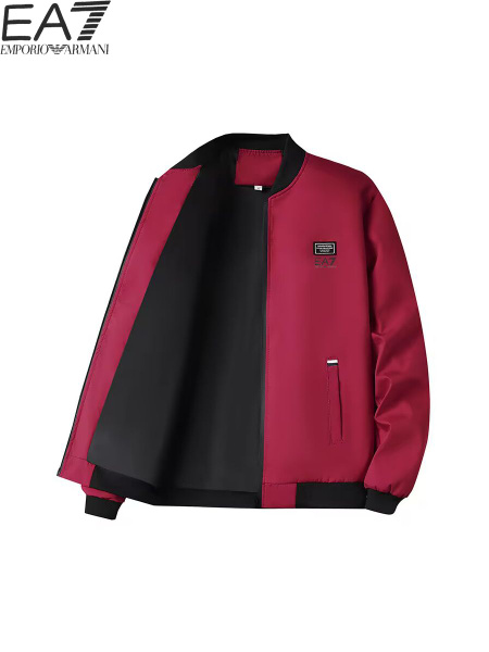 Костюм спортивный Мужской EA7 Jeans Повседневный двойка бордовый меланж, размер 54, 56 Полиэстер ...