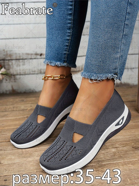 Слипоны Женский Feabrate Текстиль, размер 39 R (средняя) Лето Без застёжки Россия купить c ...